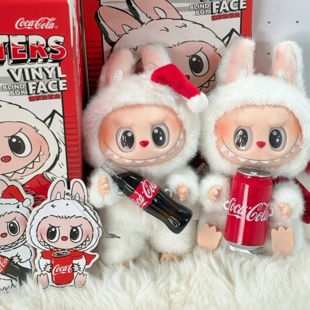 LABUBU THE MONSTERS Coca Cola Series Vinyl Face Blind Box Cute Plush ...