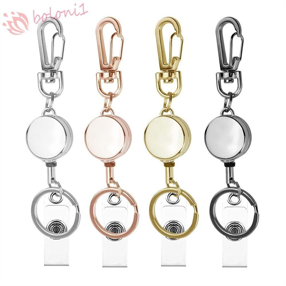 [READY STOCK] Retractable Badge Reel, Extendable Pull Keyring Nurse ...
