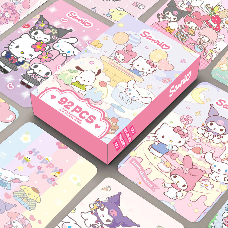 Sanrio Cinnamoroll Hello Kitty Lomo Card Photocard Sticker 92pcs/box ...
