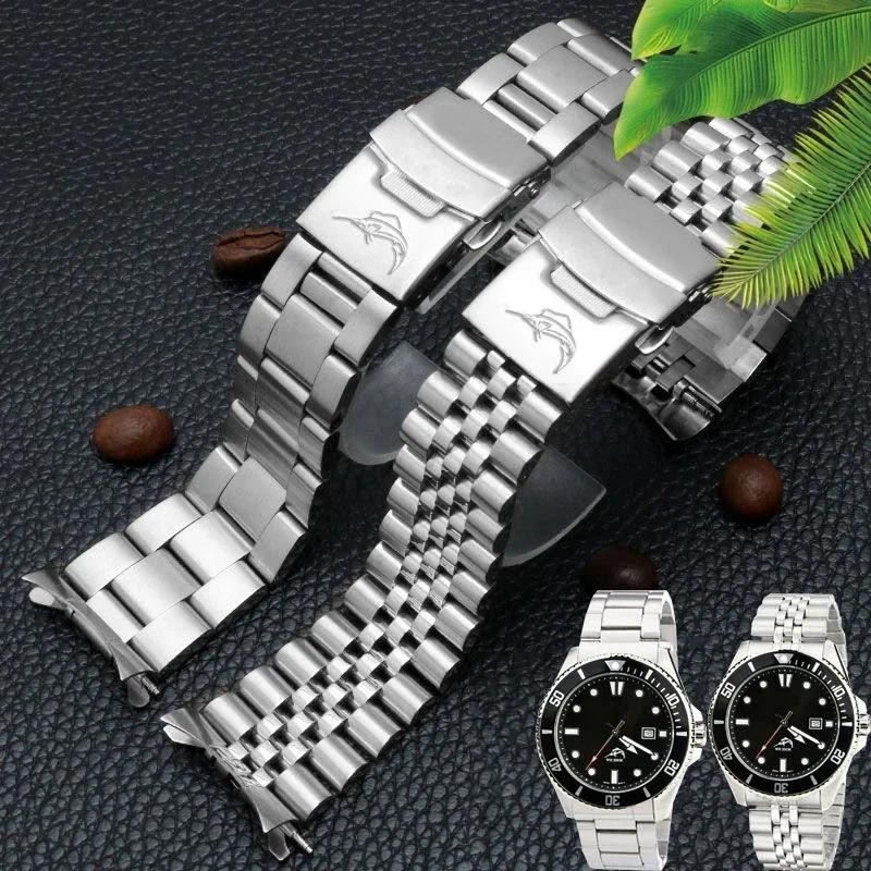 22mm Stainless Steel Strap for Casio Duro MDV-107-1A MDV-106 Marlin Men ...