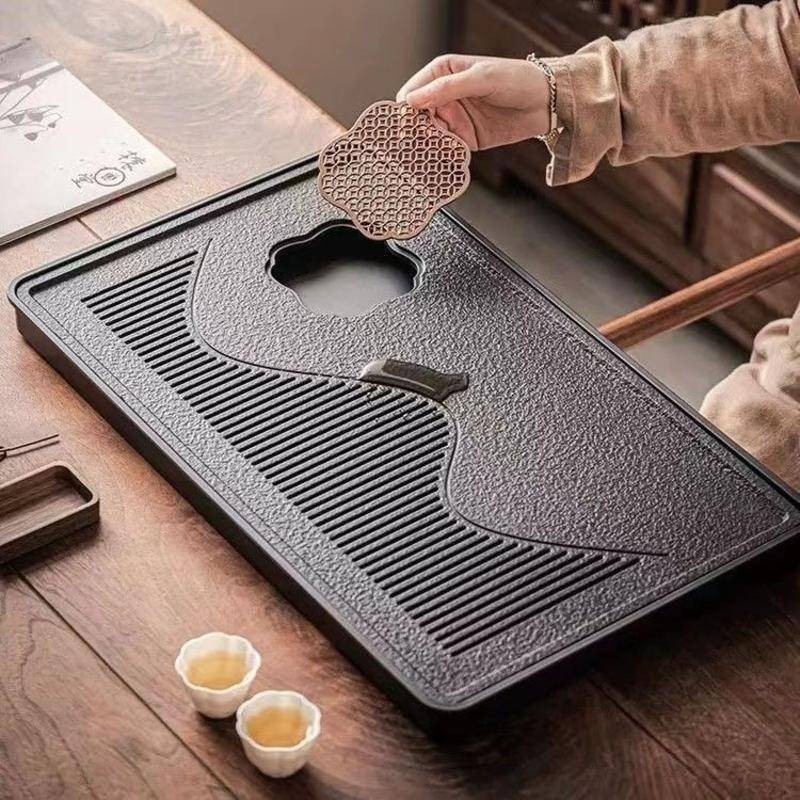 Household imitation Wujin porcelain stone tea tray tea set small tea ...