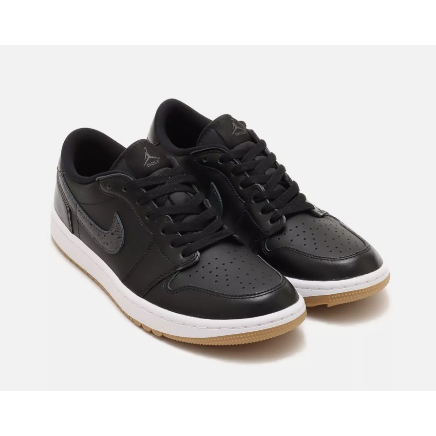 Nike Air Jordan 1 Low Golf Shoes Splatter Mens Black Gum White DD9315 ...