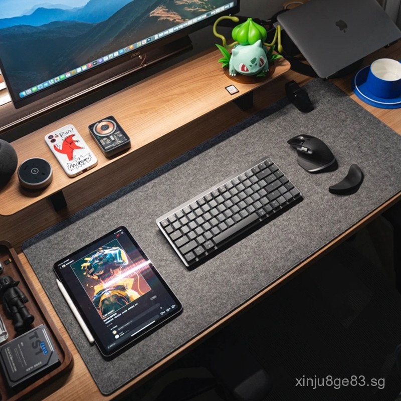Felt Mouse Pad High-end Desk Mat Extra Large Computer Keyboard Pad ...