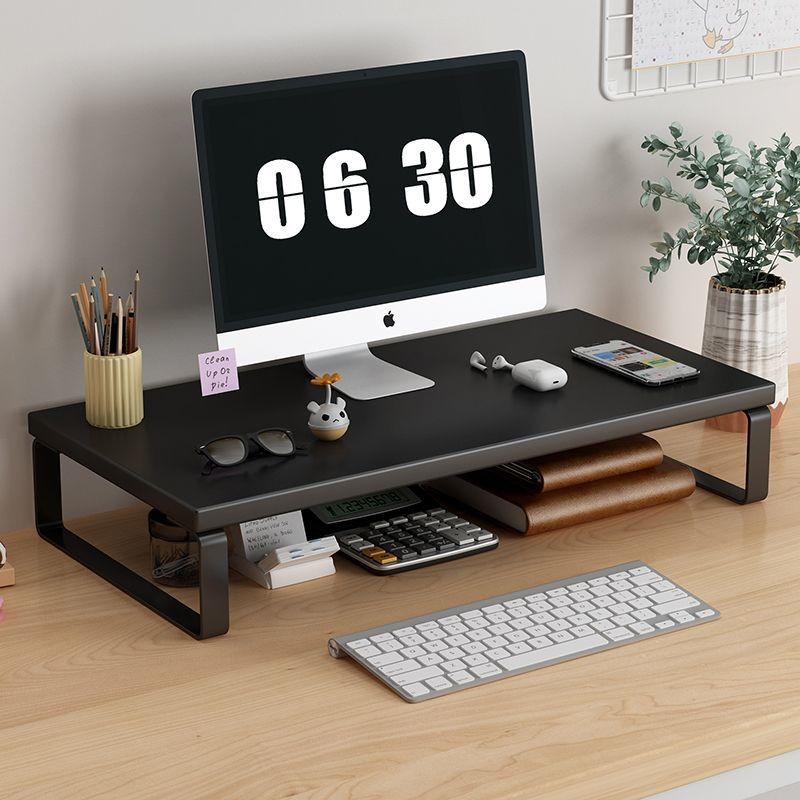 Office Desktop Storage Elevated Rack Single-Layer Storage Rack Laptop ...