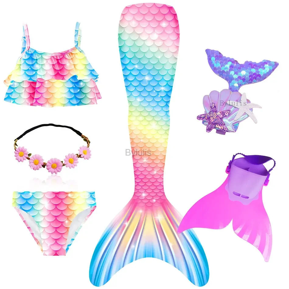 Baby swimming mermaid tail girl Ariel mermaid costume boy beach bikini ...