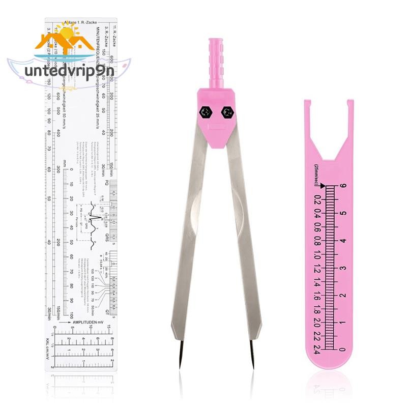EKG Calipers ECG Calipers Measuring Tool with Ruler EKG Caliper Divider ...
