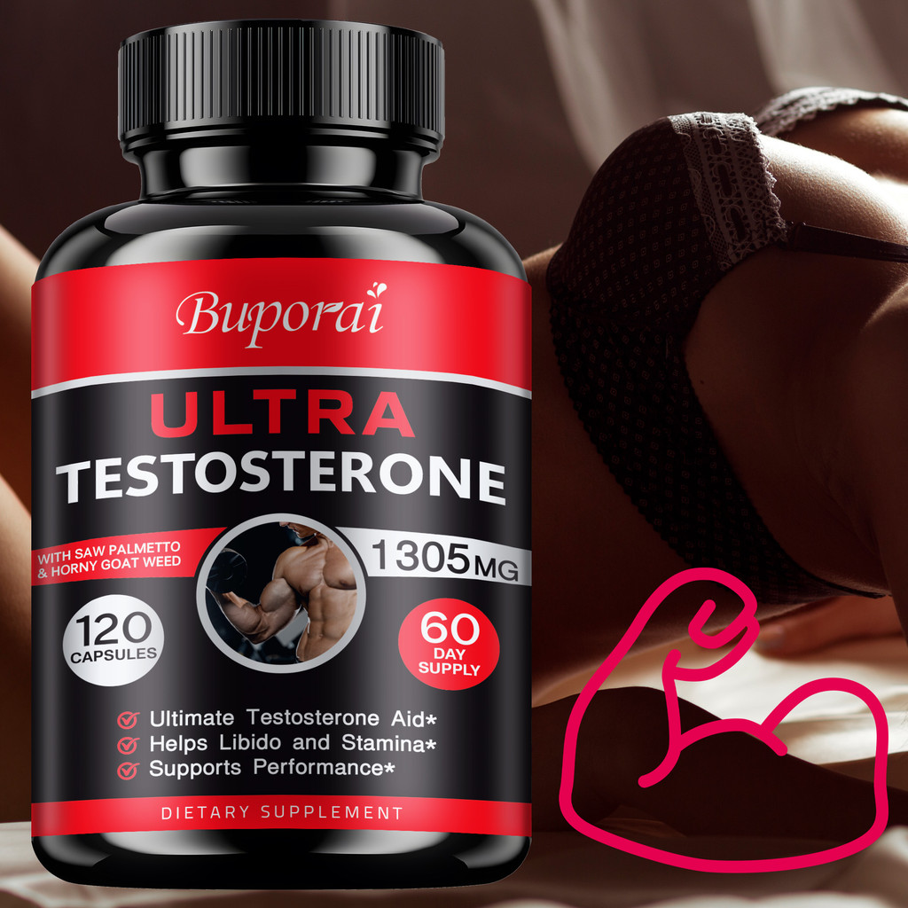Ultra Testosterone - Men's Testosterone Booster with Tongkat Ali, Horny ...