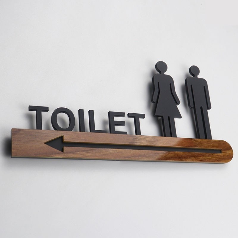 [In stock]creative men and women restroom signage toilet WC toilet ...