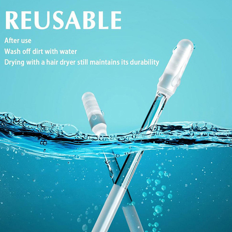 OP Disposable Sticky Ear Swabs Pick Reusable Ear Cleaner Soft Silicone ...