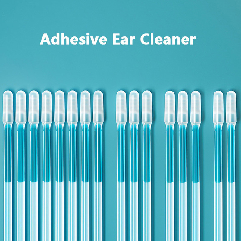 OP Disposable Sticky Ear Swabs Pick Reusable Ear Cleaner Soft Silicone ...
