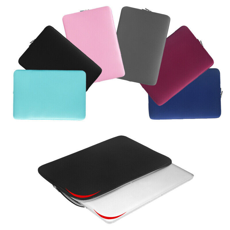Laptop Sleeve Soft Zipper Pouch 11”/12”/13”/14”/15”/15.6”/17” Bag Case ...