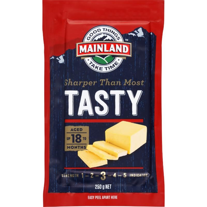 Mainland Tasty Block Cheese 250g | Shopee Singapore