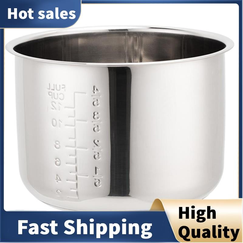Stainless Steel Rice Cooker Inner Pot 5L,with Scale for Rice Pot Rice ...