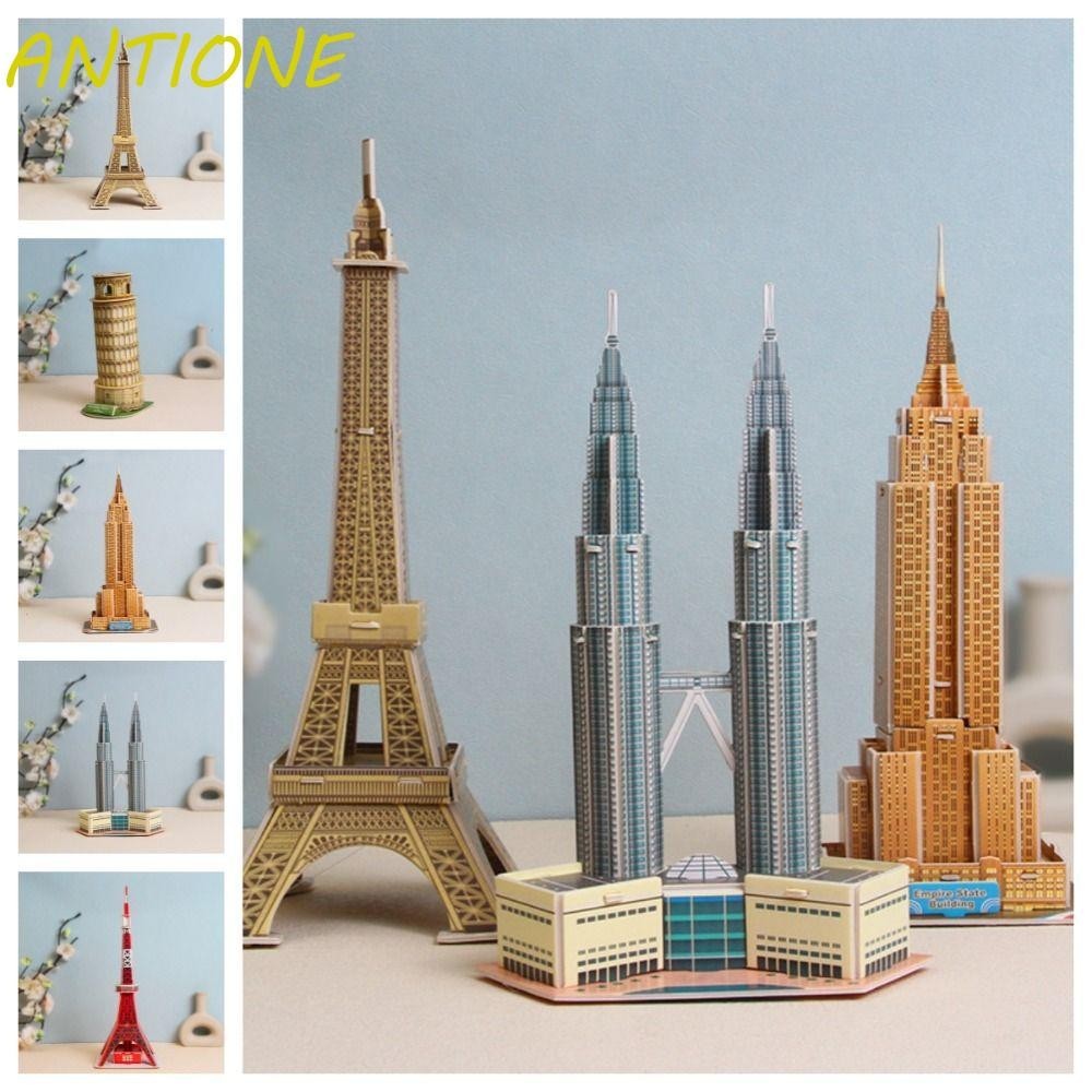 ANTIONE World Famous Buildings Model, House Assembling Model Mini ...