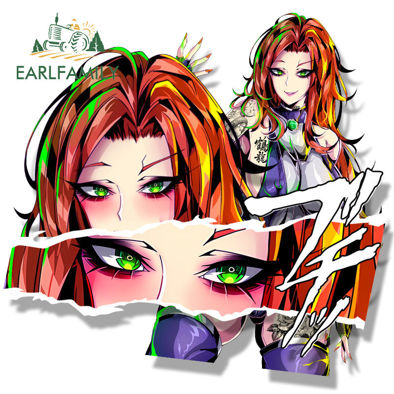EARLFAMILY 13cm Ahegao Uzaki Tsuki Fanart Car Sticker Anime Vinyl ...