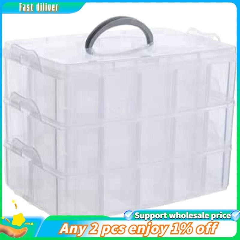In stock-Arts, Crafts and Jewelry Organizer Stackable 3-Tier Clear ...