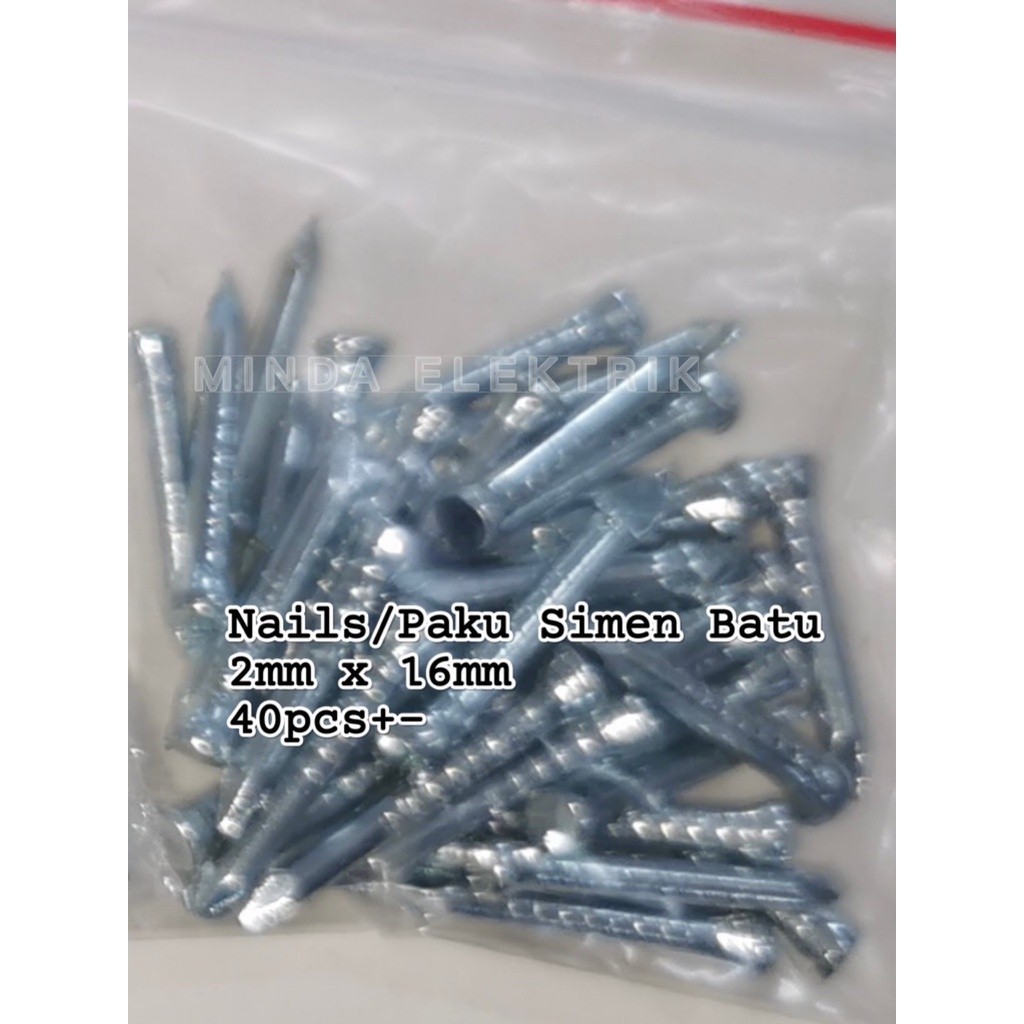 Paku Kayu/ Paku Simen Batu/ Concrete Nail/ Wood Nail | Shopee Singapore