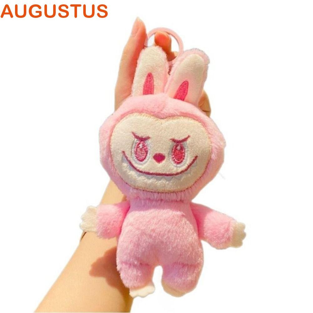 AUGUSTUS Bunny Labubu Keyring, Soft Cartoon Labubu Doll Plush Keychain ...