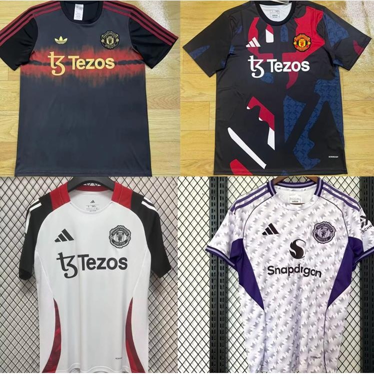 MU Jersey 2025-26 Home Away Third Football Shirt Fans Issue | Shopee ...