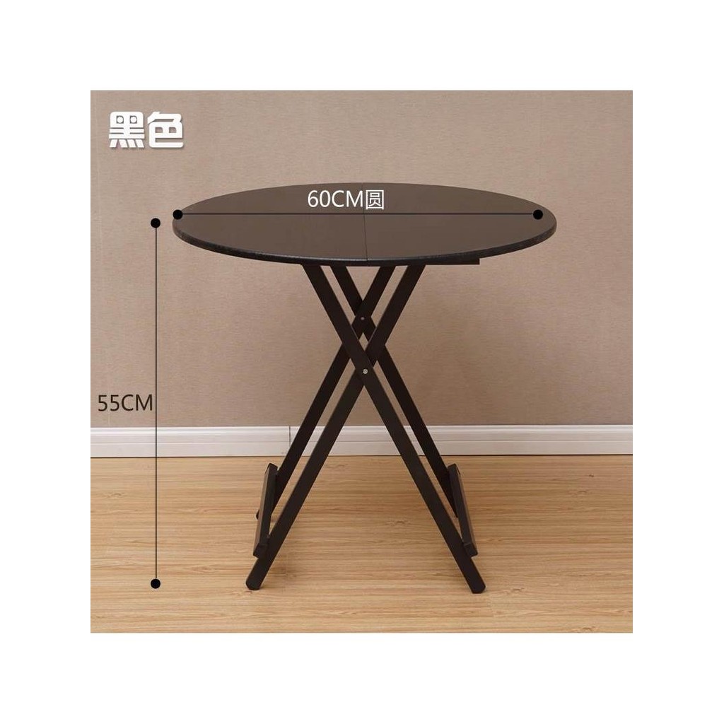 Portable Round Folding Dining Table for Outdoor Living Room Home Use ...