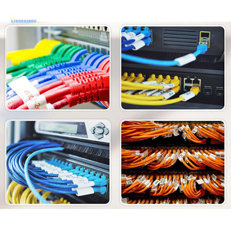 [AuspiciousS] 30pcs/sheet Self-adhesive Cable Sticker Waterproof ...