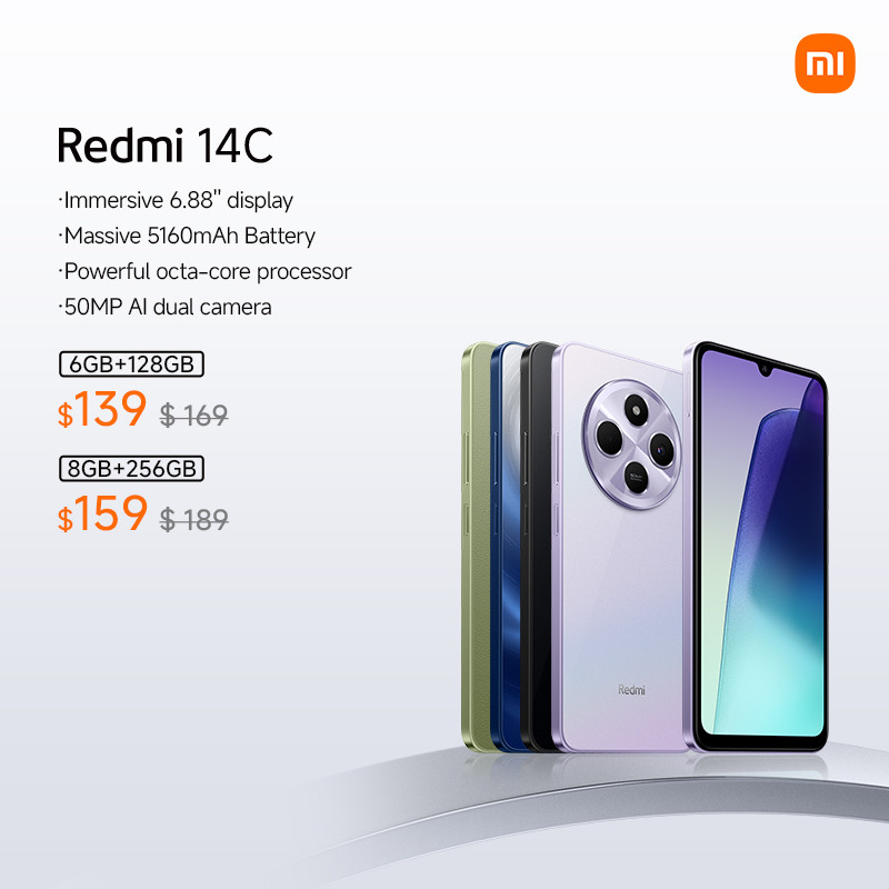 Xiaomi Redmi 14C 6+128GB/8+256GB, Local Warranty | Shopee Singapore