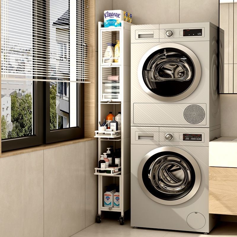 Bathroom Crevice Pull-out Storage Cabinet Narrow Gap Shelf Washroom ...