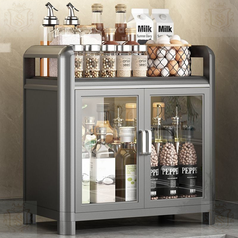 Sealed Dustproof Seasoning Cabinet Kitchen Shelf New Countertop ...