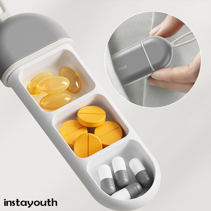 Small Fashion Portable Nordic Style Pill Box Tablet Pillbox Dispenser ...
