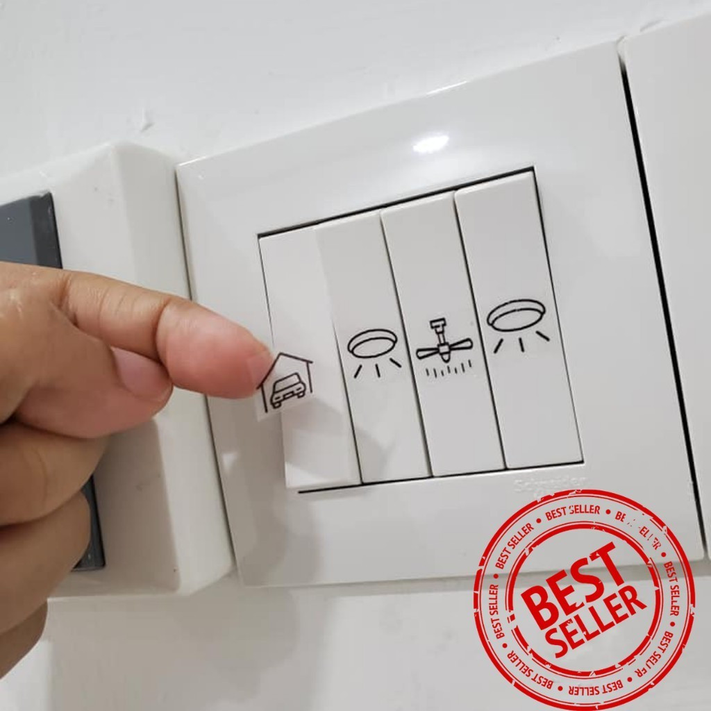 Luminous switch logo sticker decorative wall lamp electric meter box ...