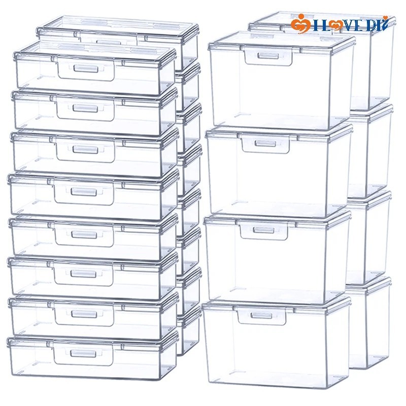 Empty Transparent Rectangle Storage Box/ Small Card Objects ...
