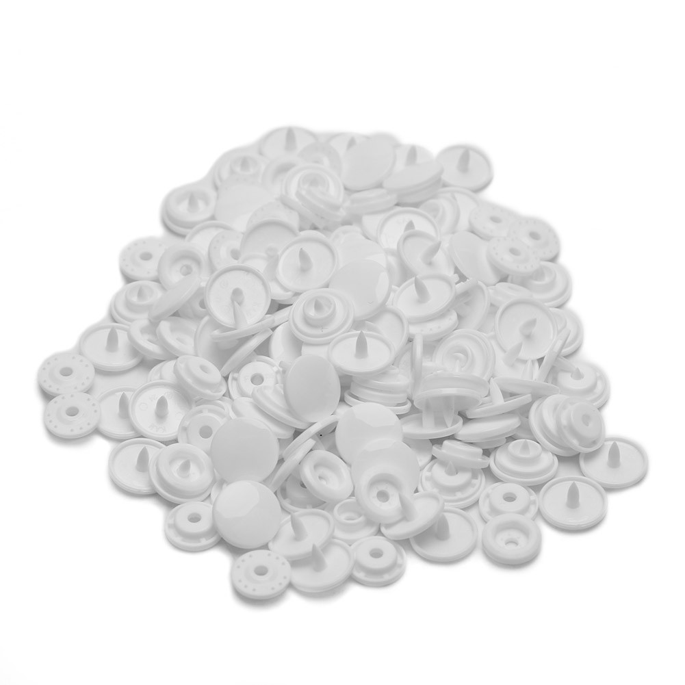 50pcs T5 Plastic Press Stud Buttons Fastener DIY Baby Clothing Snap ...
