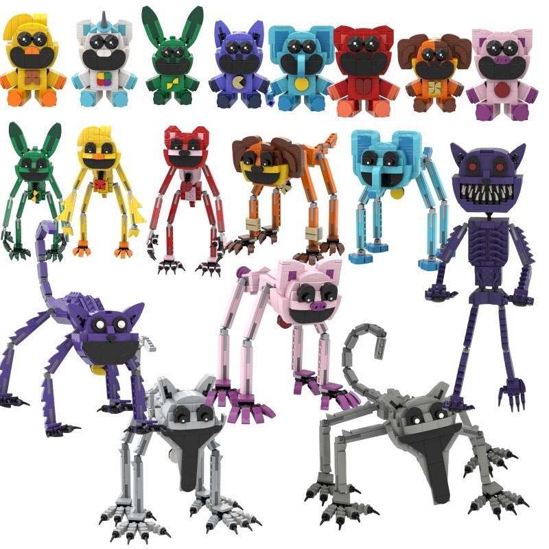 CatNap Poppy Playtime 3 Building Blocks, Smiling Critters Kawaii Anime ...