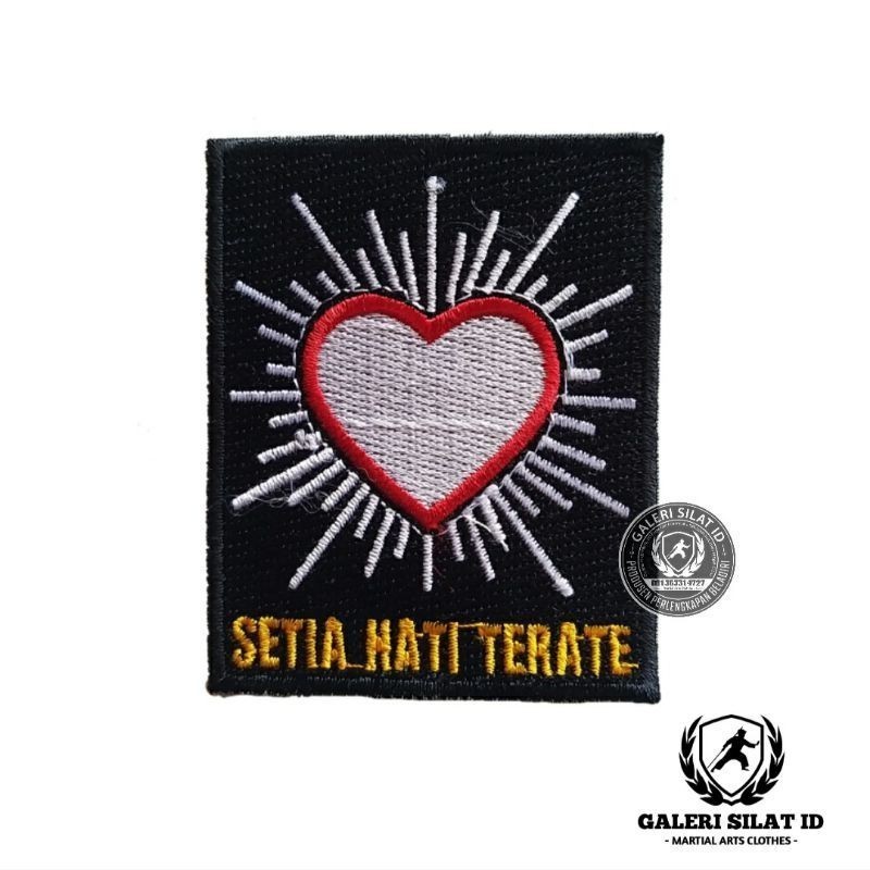 Embroidered Bet PSHT Embroidered - Waru Shining PSHT Logo - PSHT Logo - PSHT Emblem - Setia Hati ...
