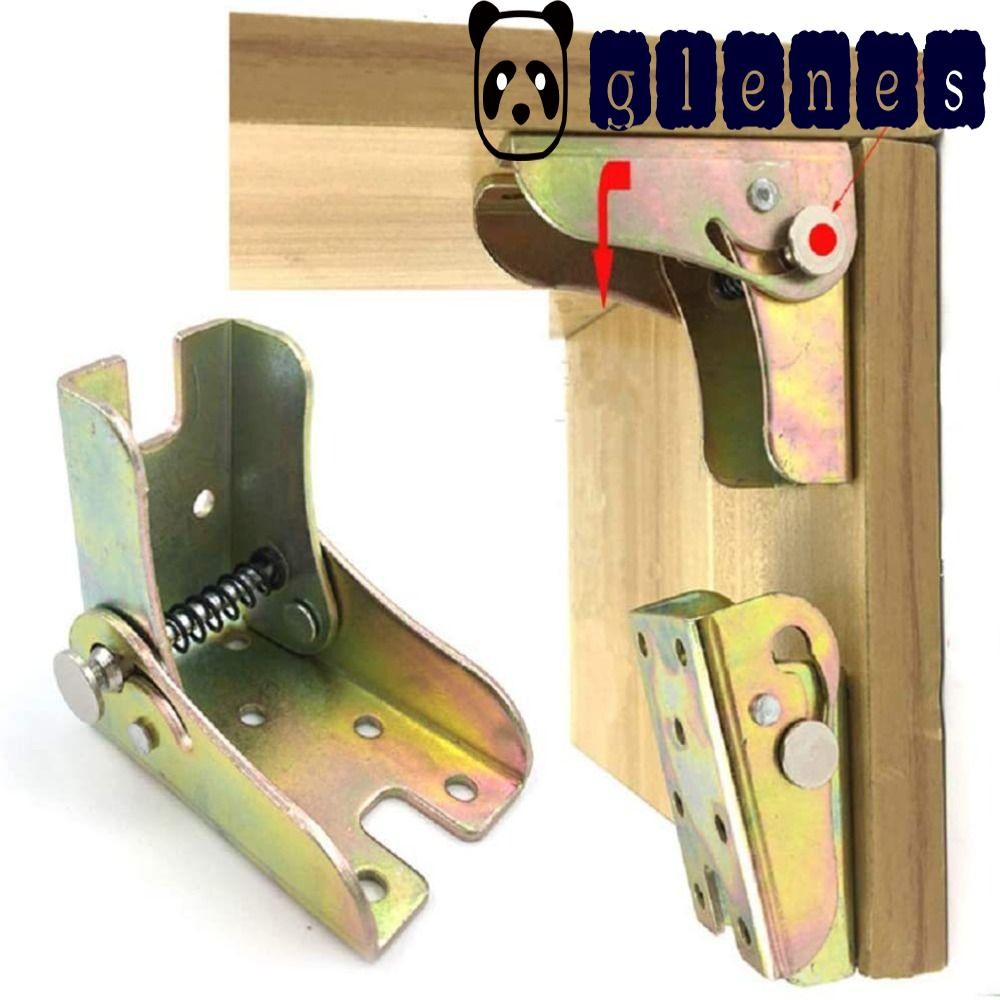 GLENES Folding Table Leg Bracket, Table Connector Foldable Folding ...
