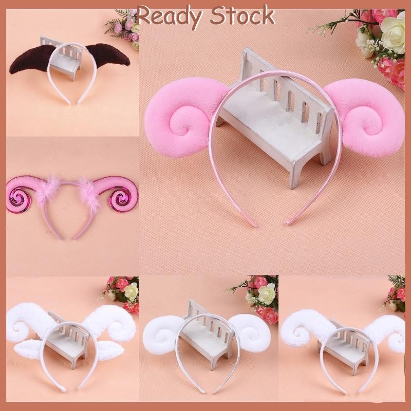 royal Sheep Ear Headband Antelope Headband Sheep Horn Headband Goat ...