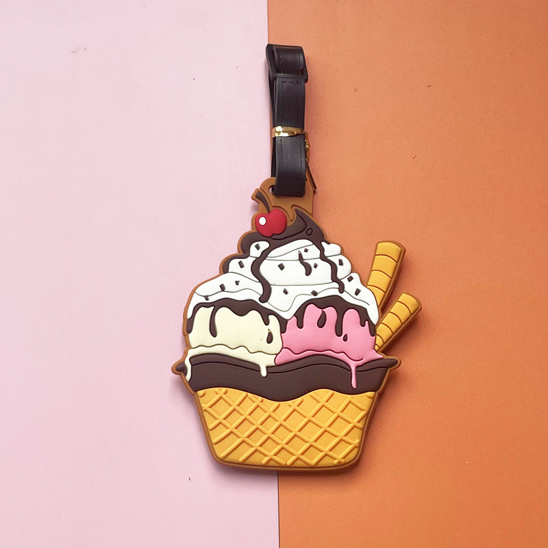 Travel Essential Boarding Pass Name Tag Luggage Tag Ice Cream Cone ...