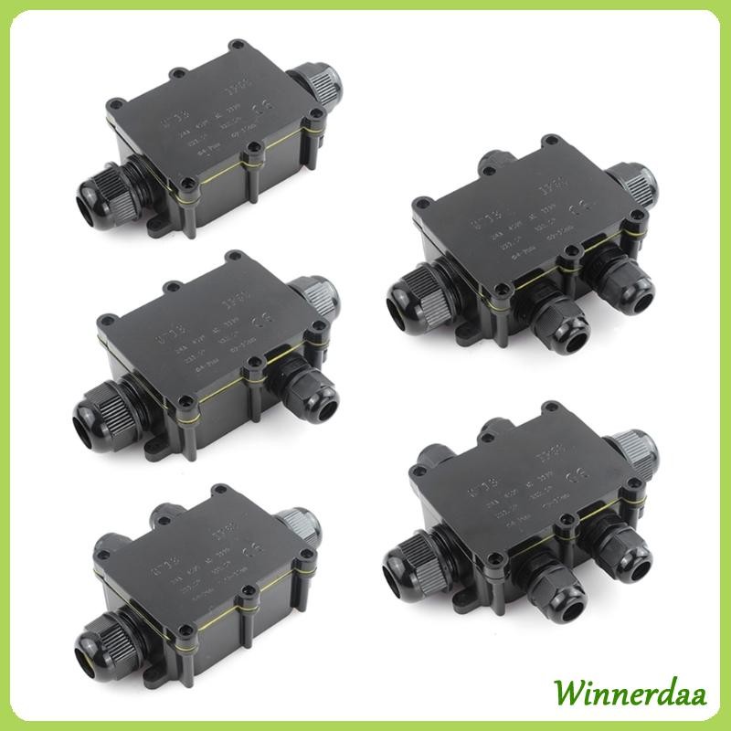 WINN Waterproof IP68 Junction Box Outdoor External Electric Power Cord ...