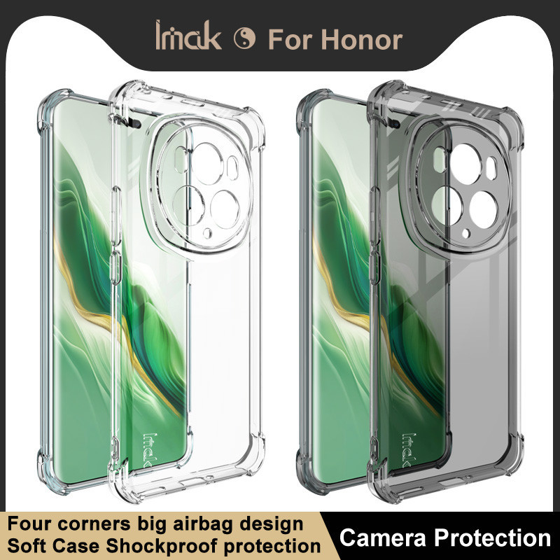 Original Imak Honor Magic 6 Pro 5G Clear Shockproof Casing Soft TPU Case Transparent Silicone ...