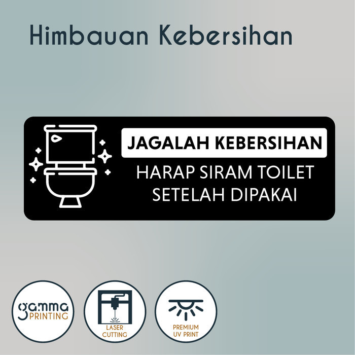 Signs To Keep The Clean Of The Acrylic Toilet/WC Appeal Signage ...