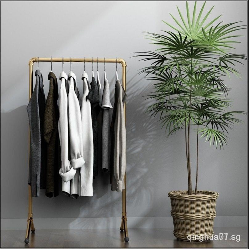 Clothes Rack Iron Clothing Store Display Floor Type Shelf Display Rack ...