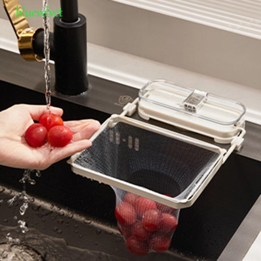 BLUEVELVET Sink Filter Rack, With Disposable Filter Fine Mesh Sink ...