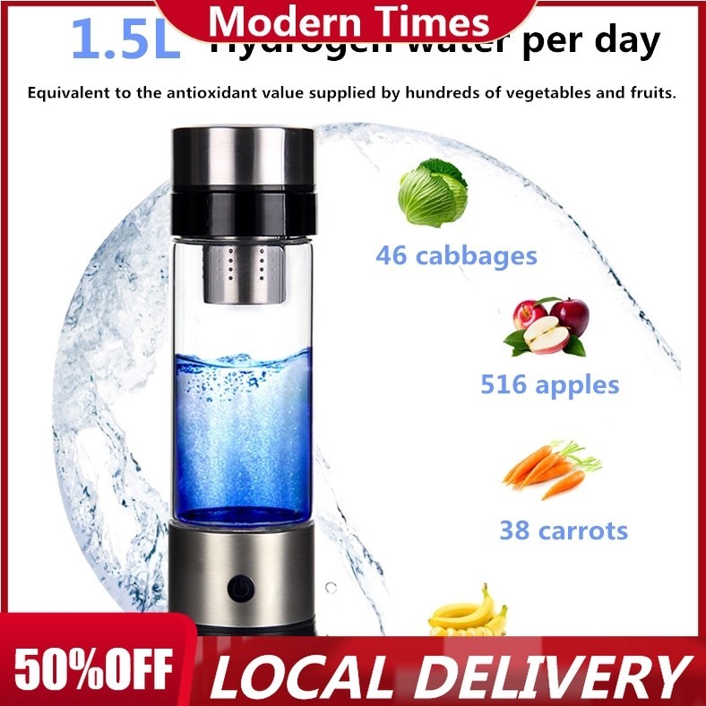 New 700~1000PPB Hydrogen Portable USB Charging Water Bottle Cup Quick ...