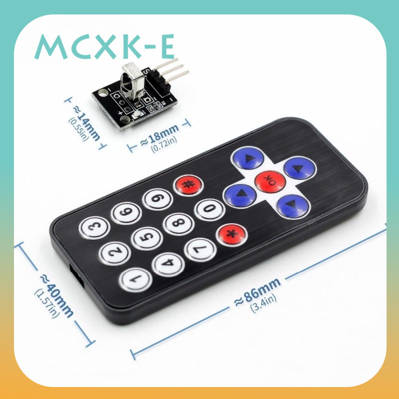 MCXK-E Infrared IR Wireless Remote Control Module Kits DIY Kit HX1838 ...