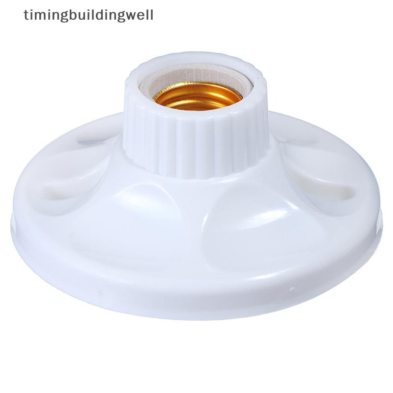 Twsg E27 LED Light Bulb Holder Round Square Fitting Socket with US Plug ...