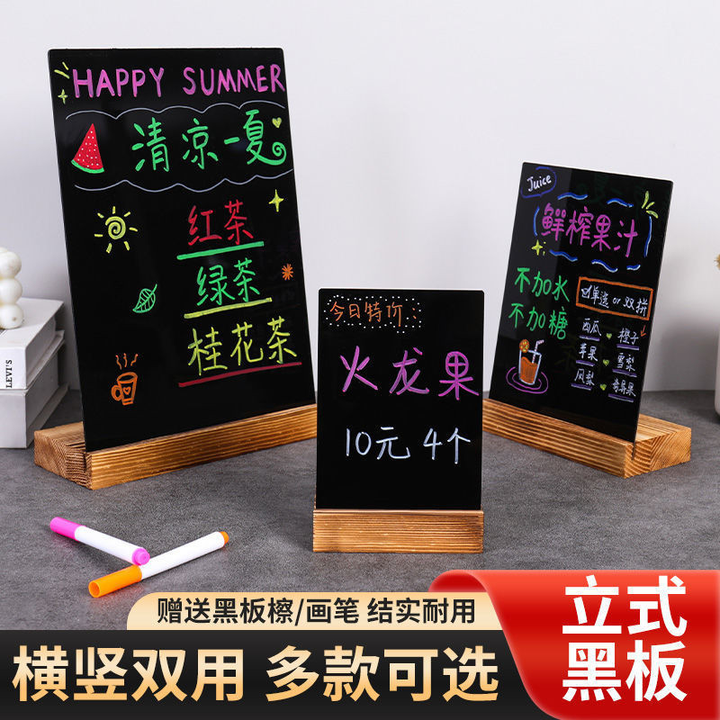 A4Creative Blackboard Hand-painted Stall Menu Price List Handwritten ...