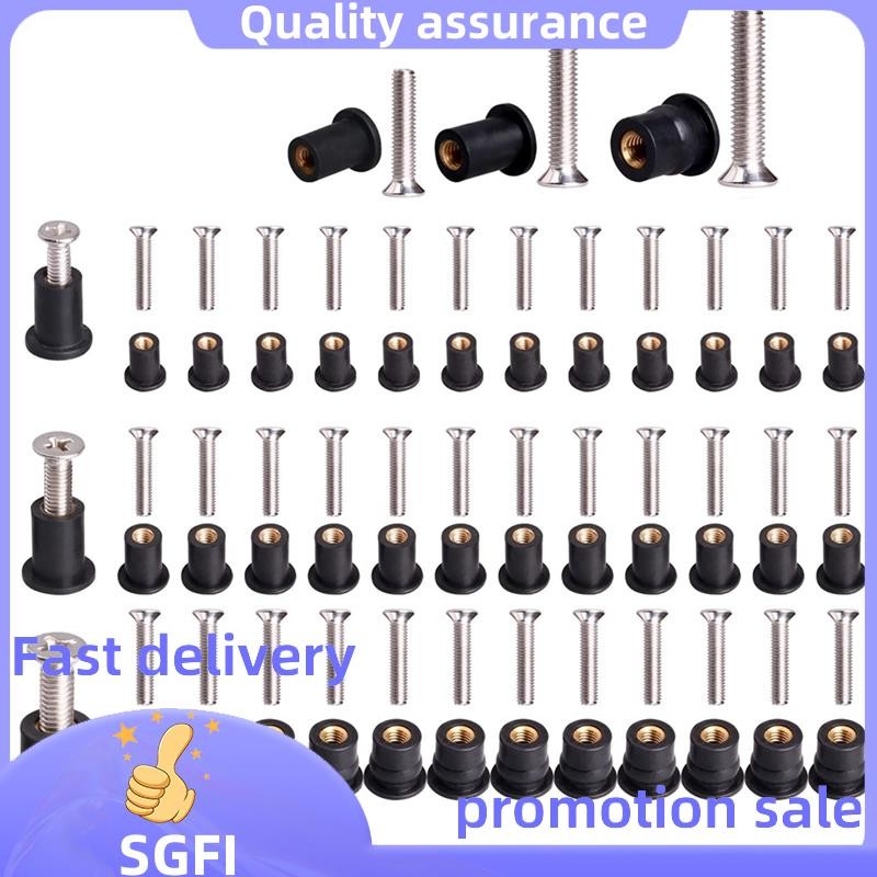 36 Pairs M4/M5/M6 Rubber Well Nuts With Stainless Steel Screw Kayak ...