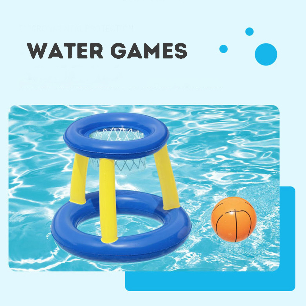 Water Play Toys Water Basketball Hoop Swimming Pool Toys Inflatable ...