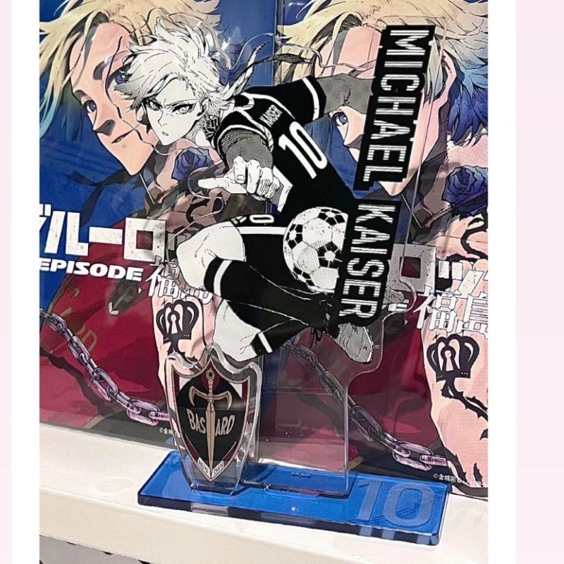 Michael Kaiser Anime Acrylic Stand Blue Lock Black White Manga Style ...
