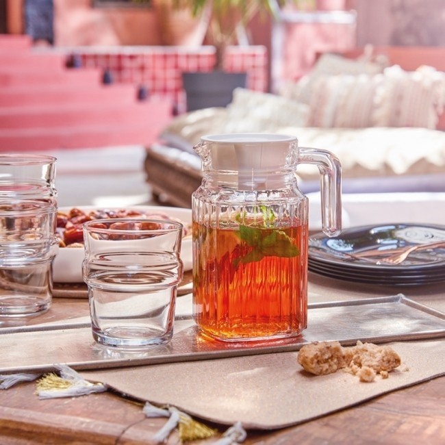 Luminarc Quadro Glass Pitcher - Stylish, Durable, Functional Jug for ...